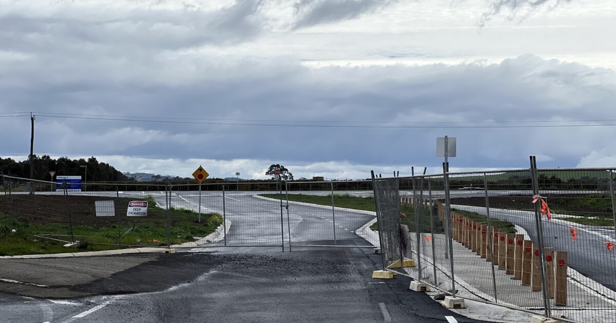 New intersection connects Patterson Road and Camerons Lane in Beveridge ...