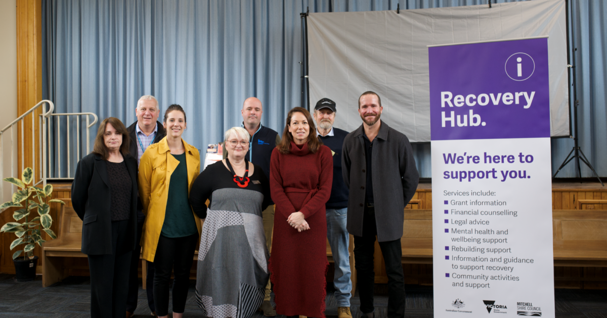 Emergency Services Minister visits Seymour Recovery Hub | Mitchell ...